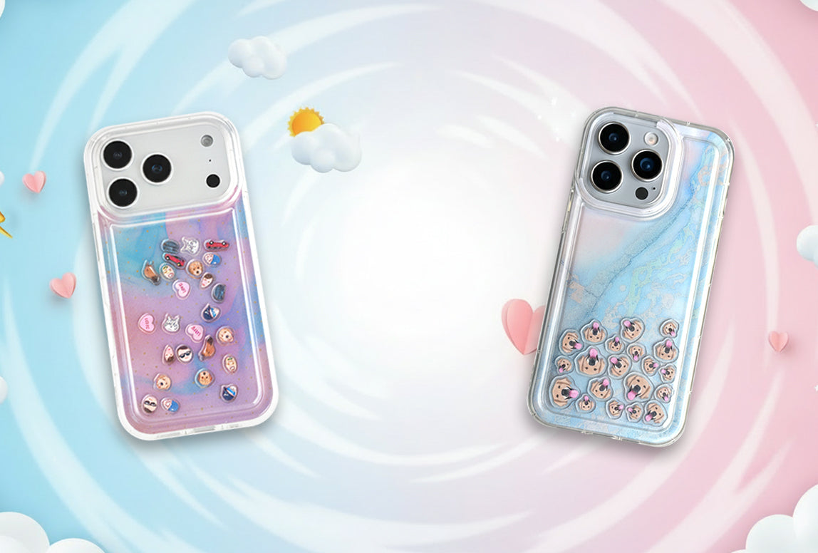 ShakerCase ™ Personalized Phone Case with Shaking Charms – Shaker Cases