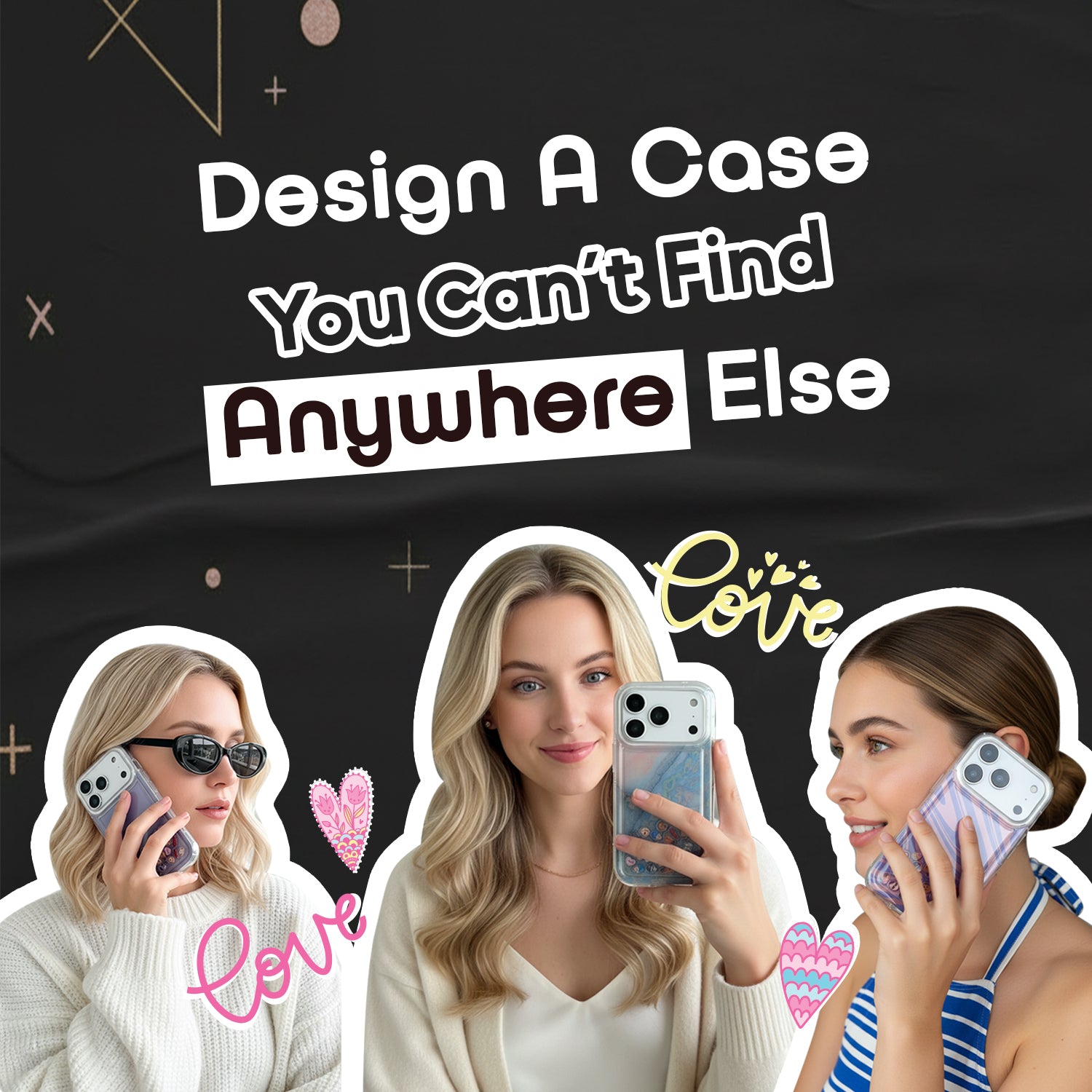 ShakerCase ™ Personalized Phone Case with Shaking Charms – Shaker Cases