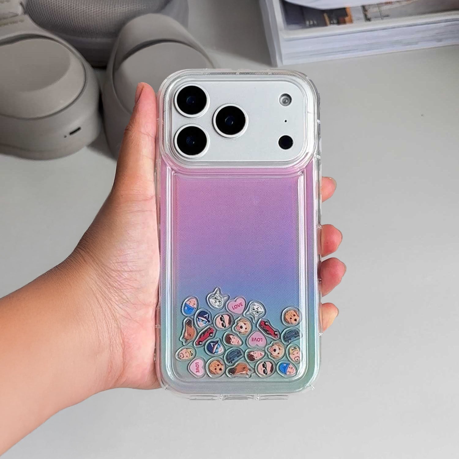 Shaker Case™ with Faded Rainbows Case Design – Shaker Cases